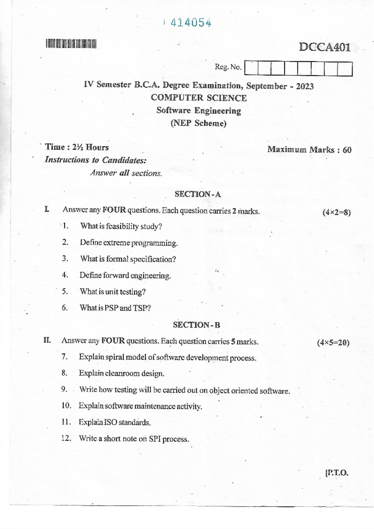 Software Engineering nep 2023 - Computer Applications - Studocu