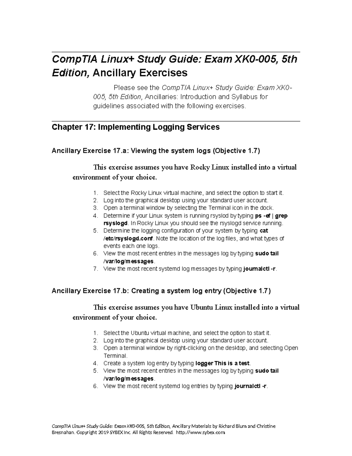 Ch17 - CompTIA Linux+ Study Guide: Exam XK0-005, 5th Edition, Ancillary ...
