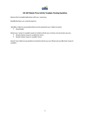 Week one 2 - Notes - 1-3 Assignment SNHU October 29 th , 2023 Deanna ...