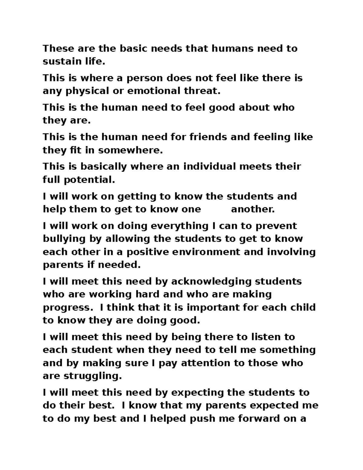 Student Needs Infographic - These are the basic needs that humans need ...