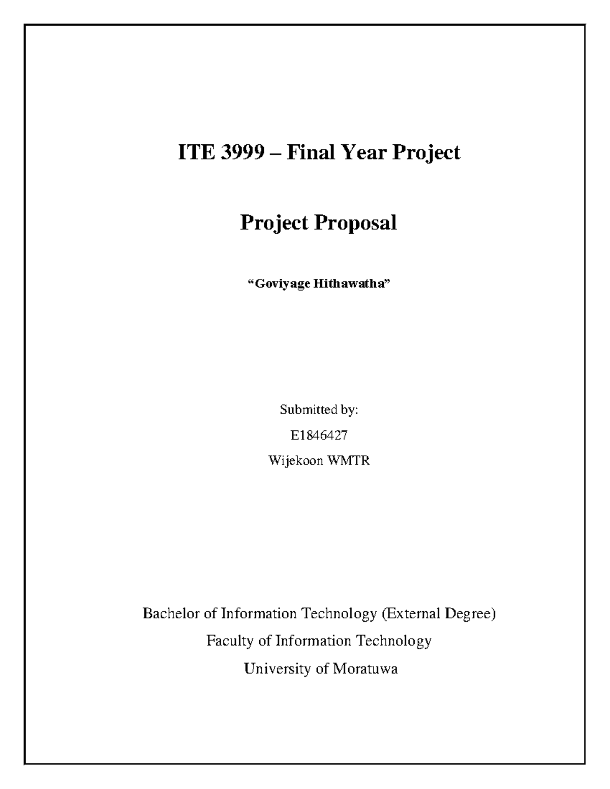 Wijekoon WMTR E1846427-converted - ITE 3999 – Final Year Project ...
