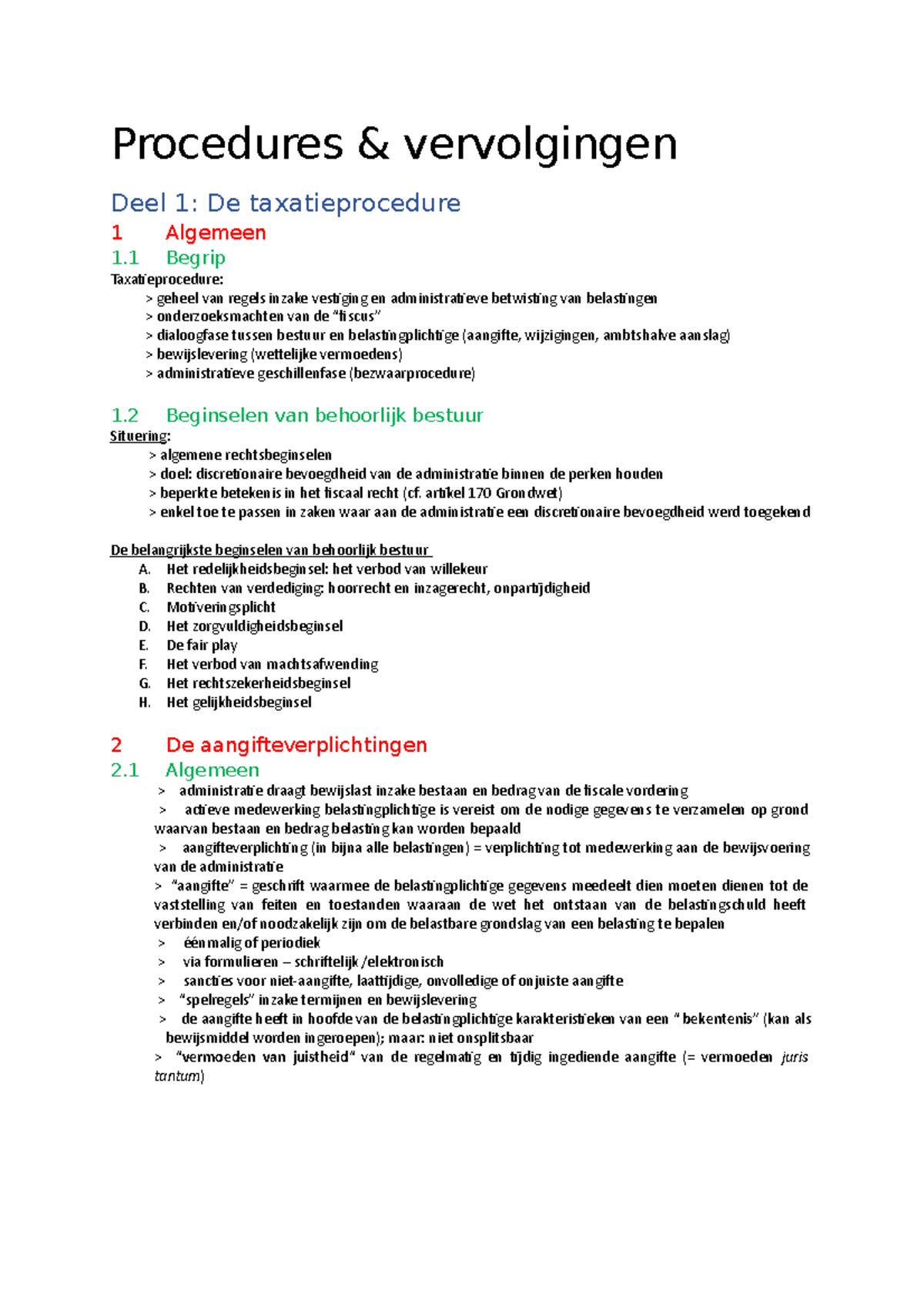 Procedures en vervolgingen - Procedures & vervolgingen Deel 1: De ...