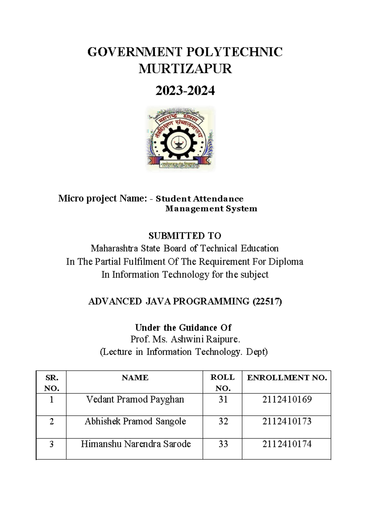 Ajp final (1) 240404 001659 - GOVERNMENT POLYTECHNIC MURTIZAPUR 2023 ...