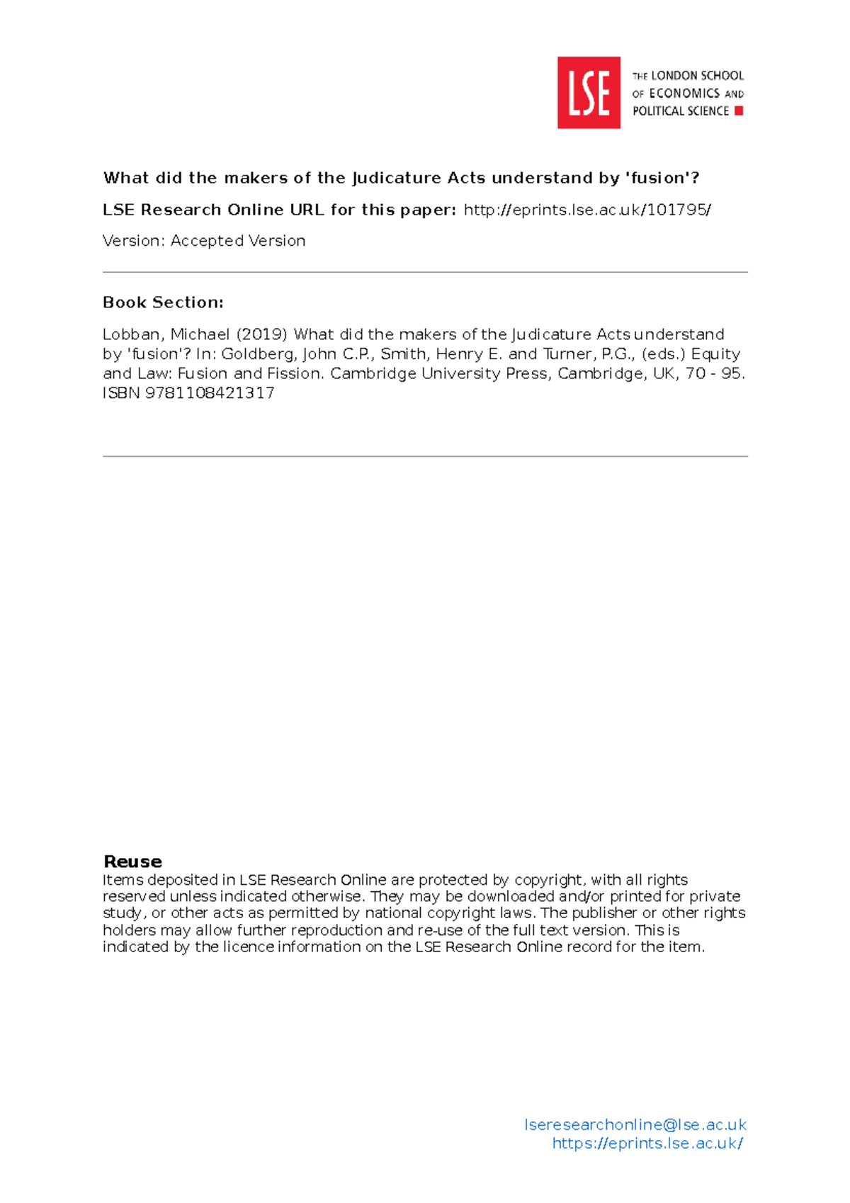 Lobban Fusion Final Submitted version - What did the makers of the ...