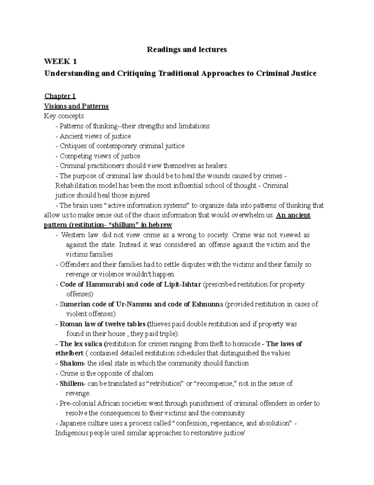 Readings and lectures of week 1 - Readings and lectures WEEK 1 Understanding and Critiquing ...