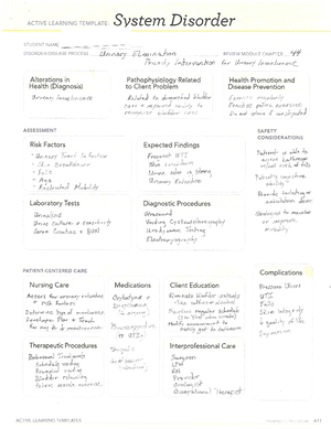 System Disorder - Fibromyalgia - ACTIVE LEARNING TEMPLATE: Svstem ...