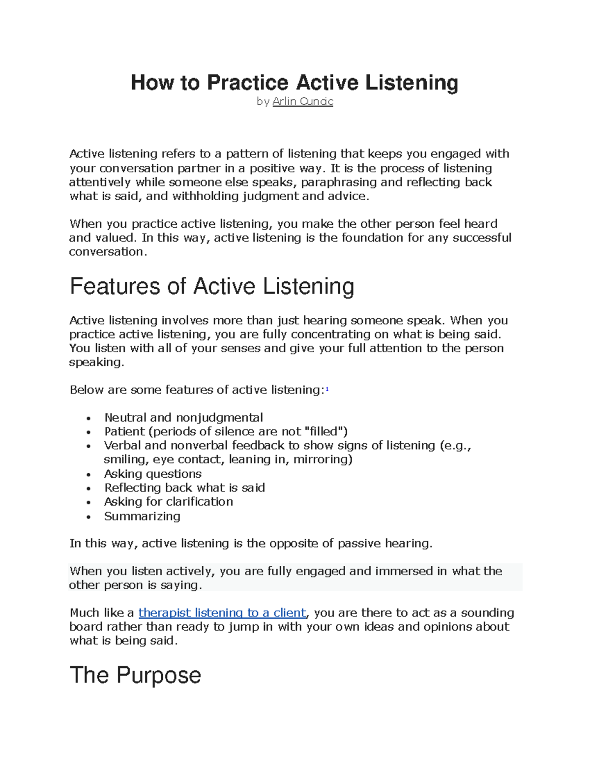 08. Very Well Mind - How to Practice Active Listening - How to Practice ...