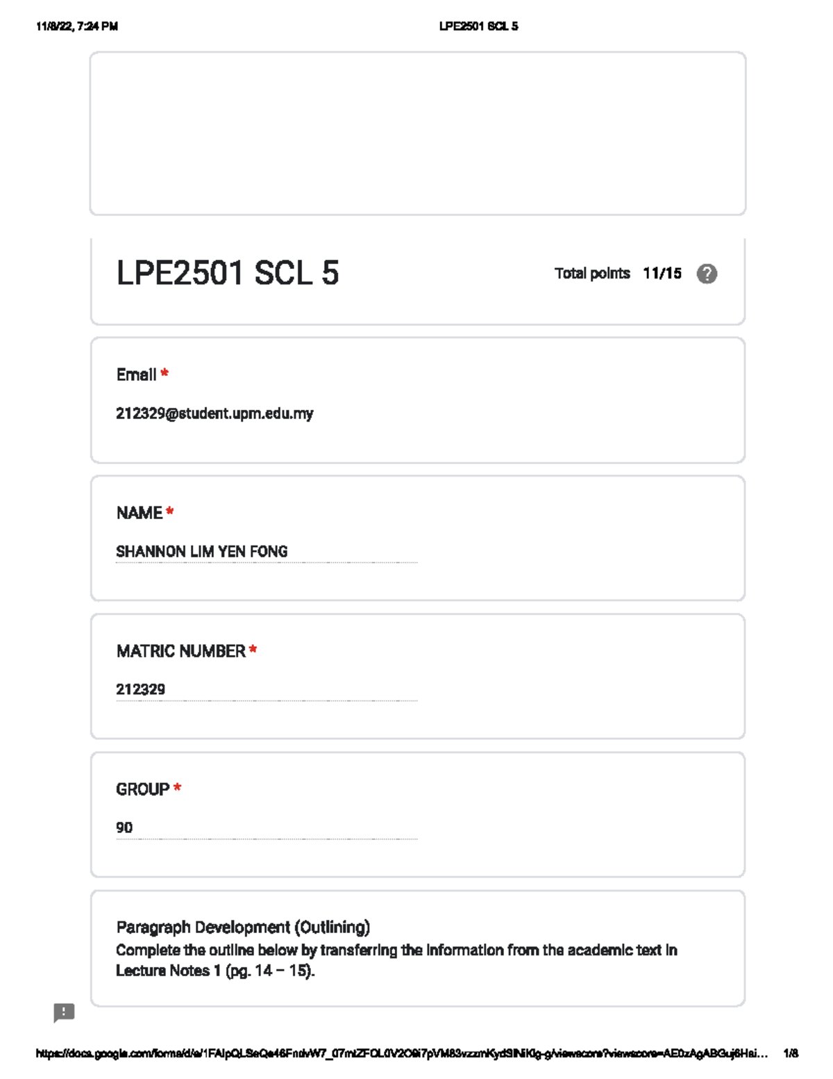 SCL 5 - Academic Writing(LPE2501) - Academic Writing - Studocu