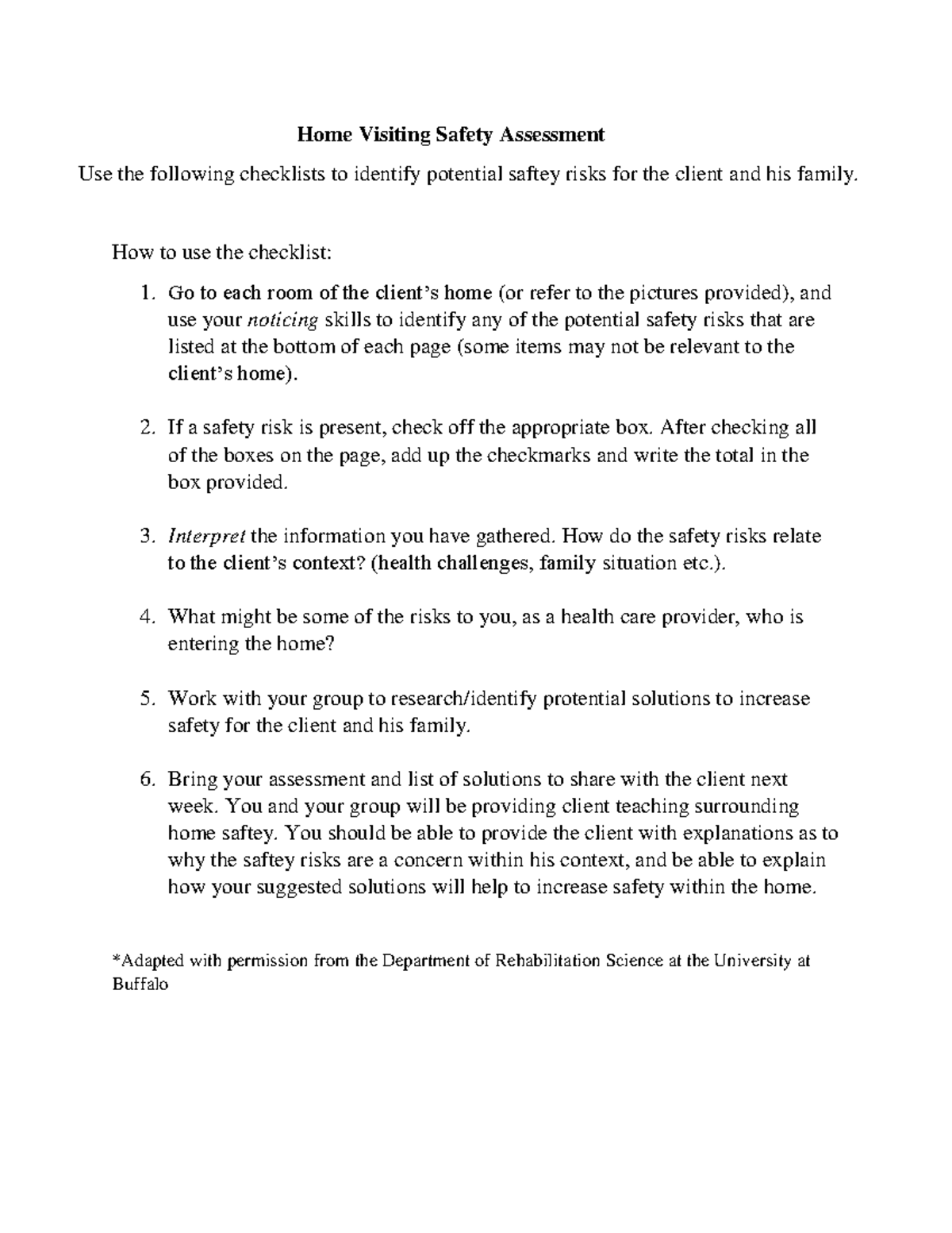 Home+Visiting+Assessment+Tool - Home Visiting Safety Assessment Use the ...