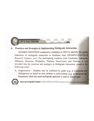 History Of multigrade Classes - Intoduction to Multigrade Teaching ...