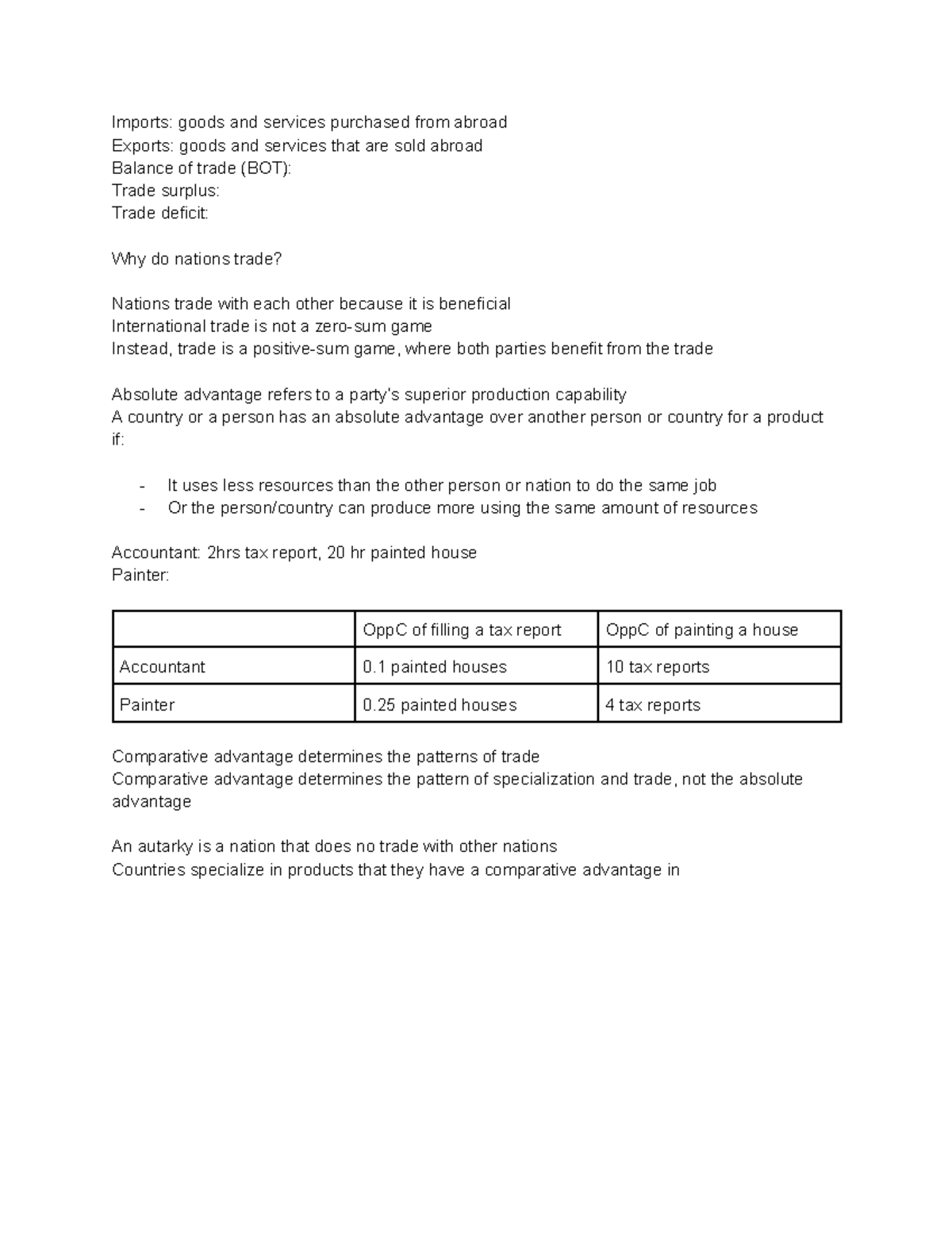 ECON 1101 Lecture 3 Notes - Imports: goods and services purchased from ...
