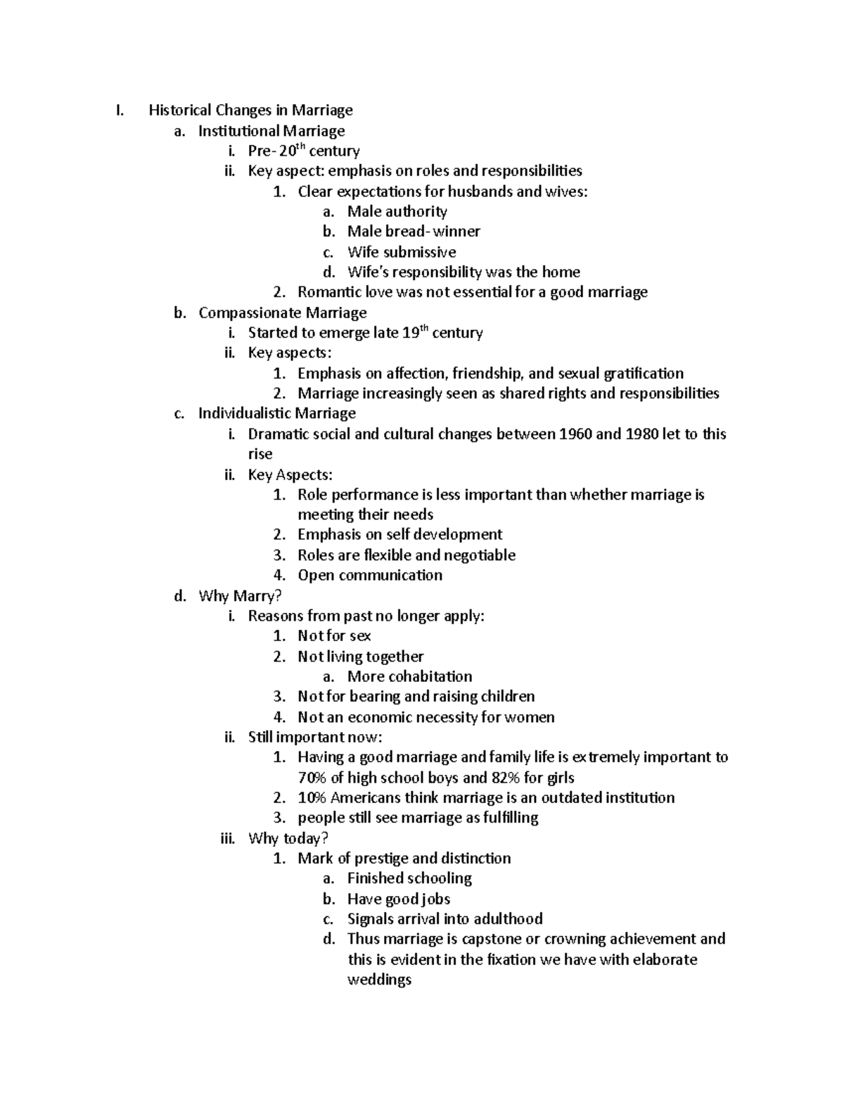 315 exam 2 - Lecture notes lecture notes for exam 2 - I. Historical ...