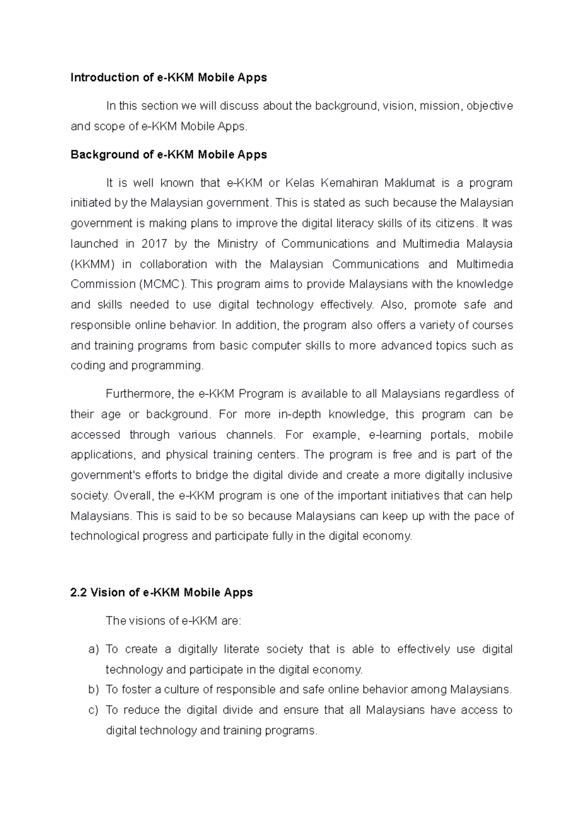 IML454 e KKM Mobile App - Introduction of e-KKM Mobile Apps In this ...