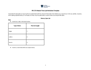 PSY 322 Module 4 Journal - Module Four: Raising a Teen William Burdick ...