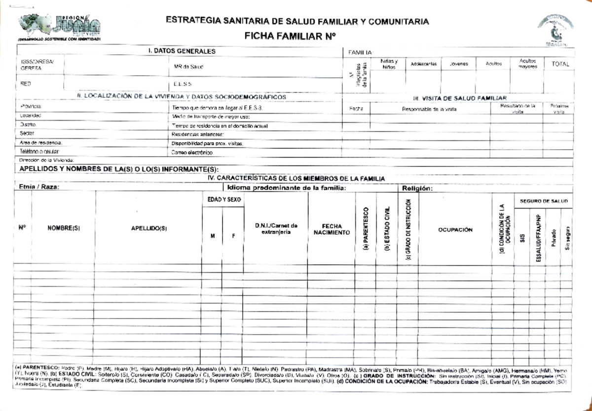 formato de ficha familiar para rellenar - Jubiladalo (J), Estudiante ...