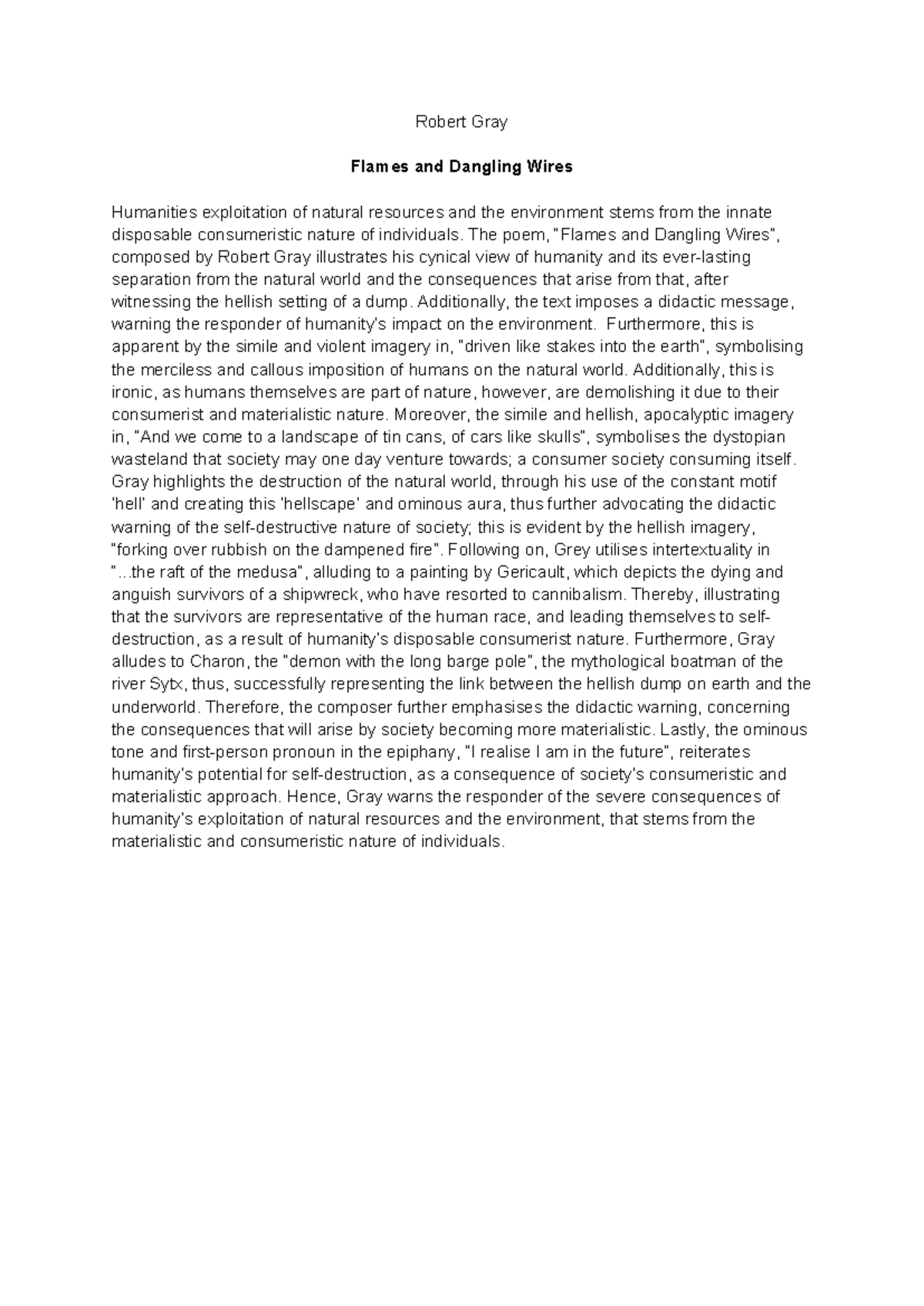 Robert Gray- Flames and Dnagling Wire MINE - Robert Gray Flames and ...