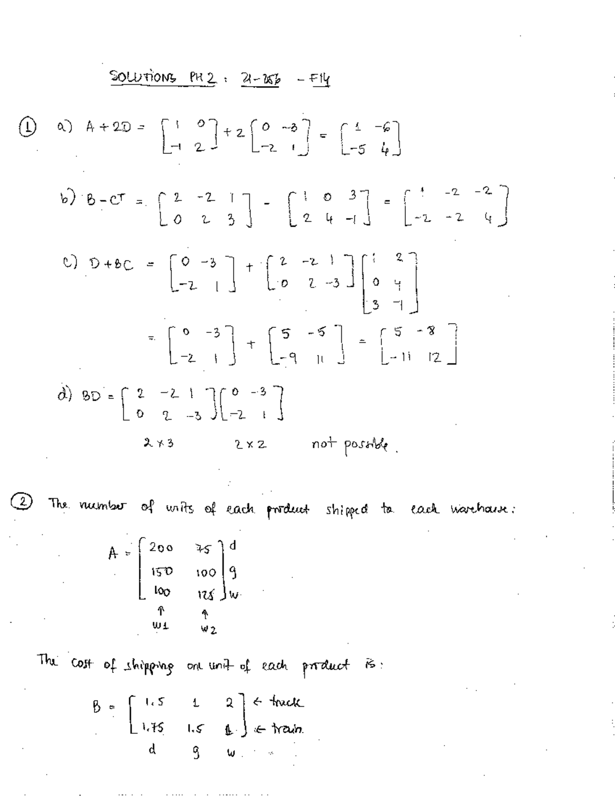 Homework 2 Multivariate analysis solutions - SoLuﬁ-‘owy PHZ~ arm, —F ...