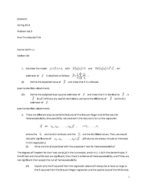 Ps1-sol - the official solution - Spring 2019 ECON471 Problem Set 1 ...