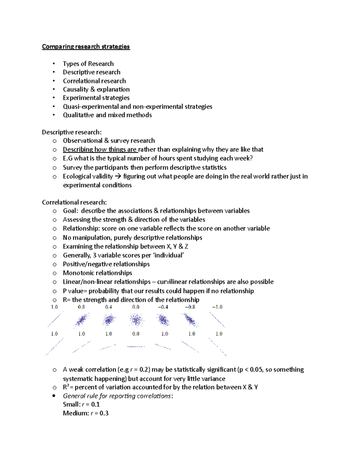 Comparing research strategies - Comparing research strategies Types of ...
