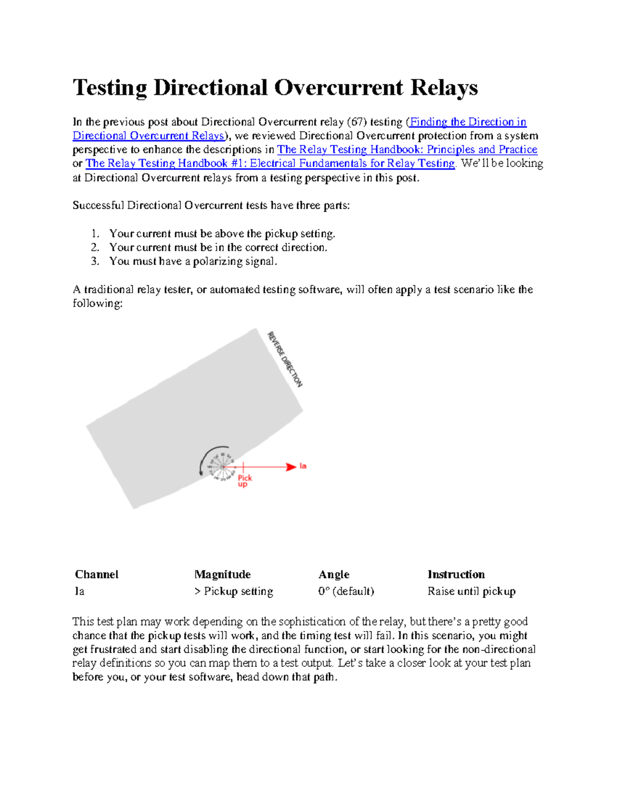 365914431 Testing Directional Overcurrent Relays - Testing Directional ...