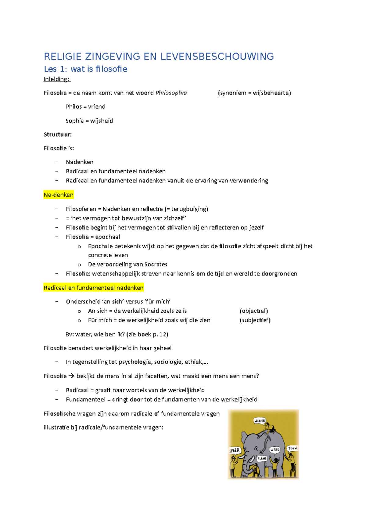 Religie Zingeving EN Levensbeschouwing - RELIGIE ZINGEVING EN ...