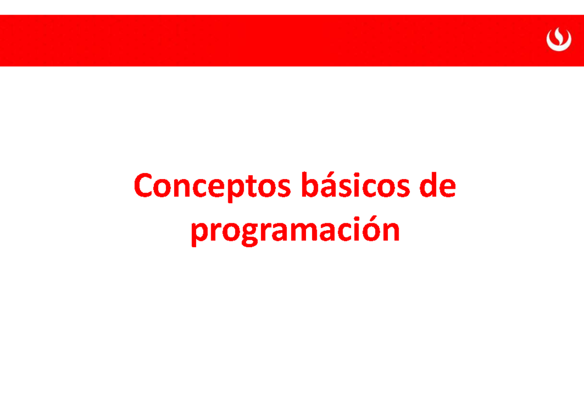 Semana 01 - Conceptos Basicos Programacion - Conceptos básicos de ...