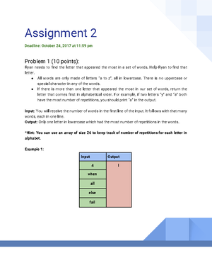Assignment 3 - v2 - CMPS 11 - Assignment 3 Submission deadline: February 16th, 2018 at 11:59 pm ...