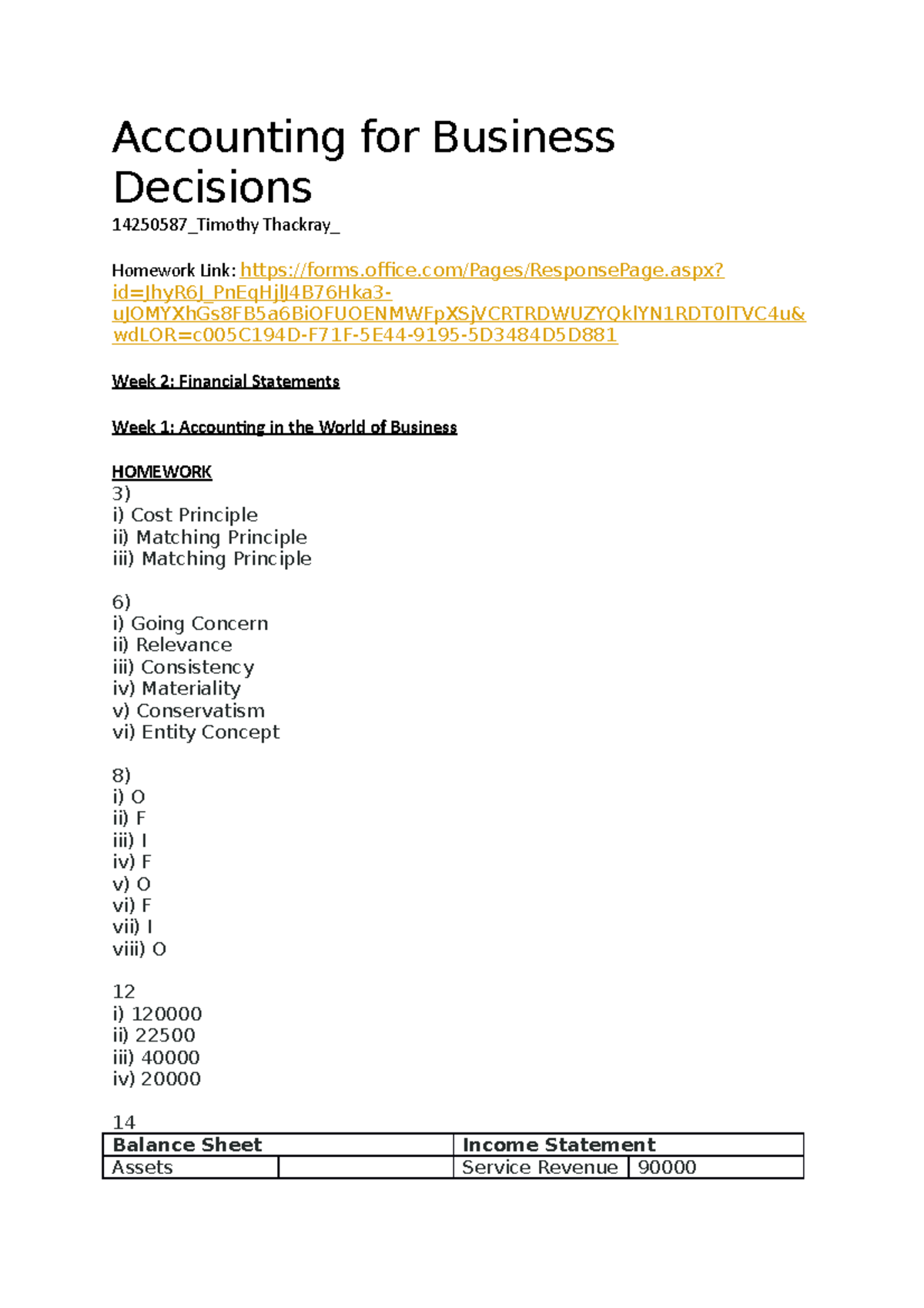 Accounting for Business Decisions - Accounting for Business Decisions ...