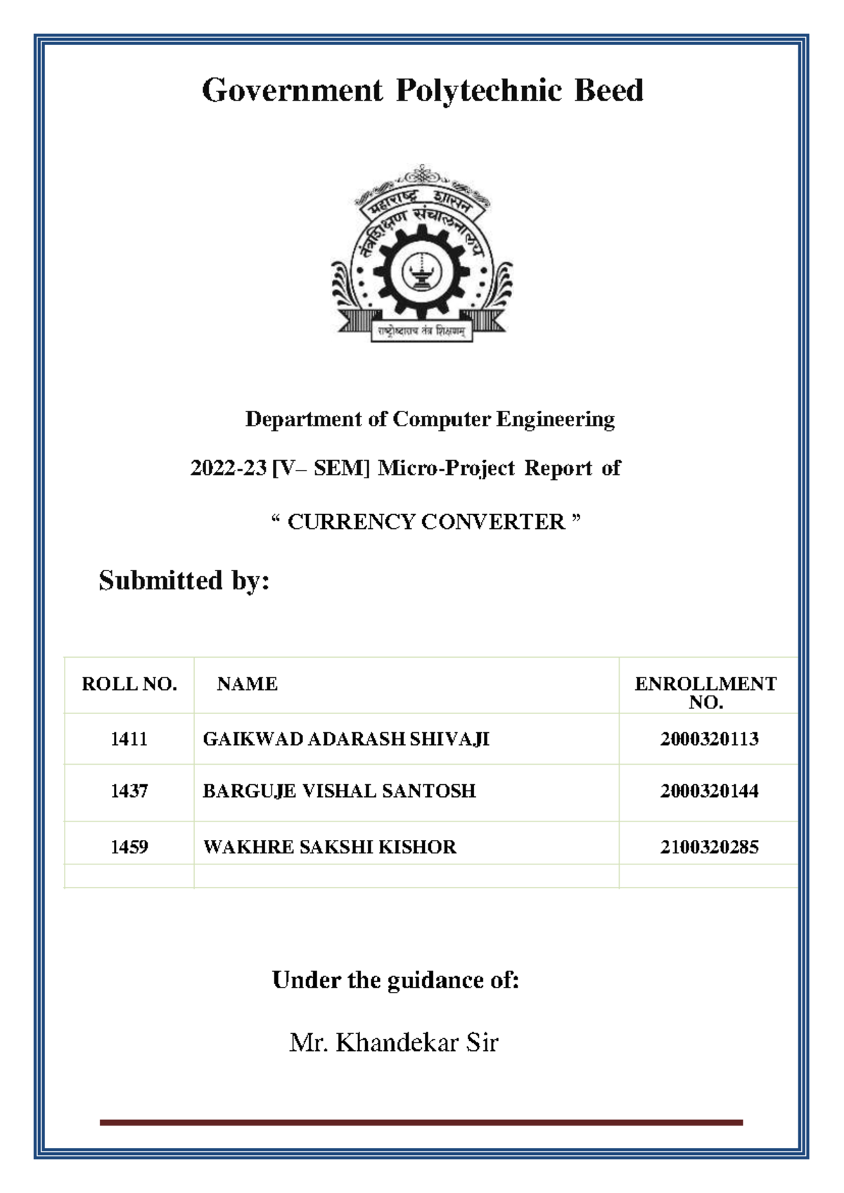 Adv Java New 2022 - Micro project of advance computer networking ...