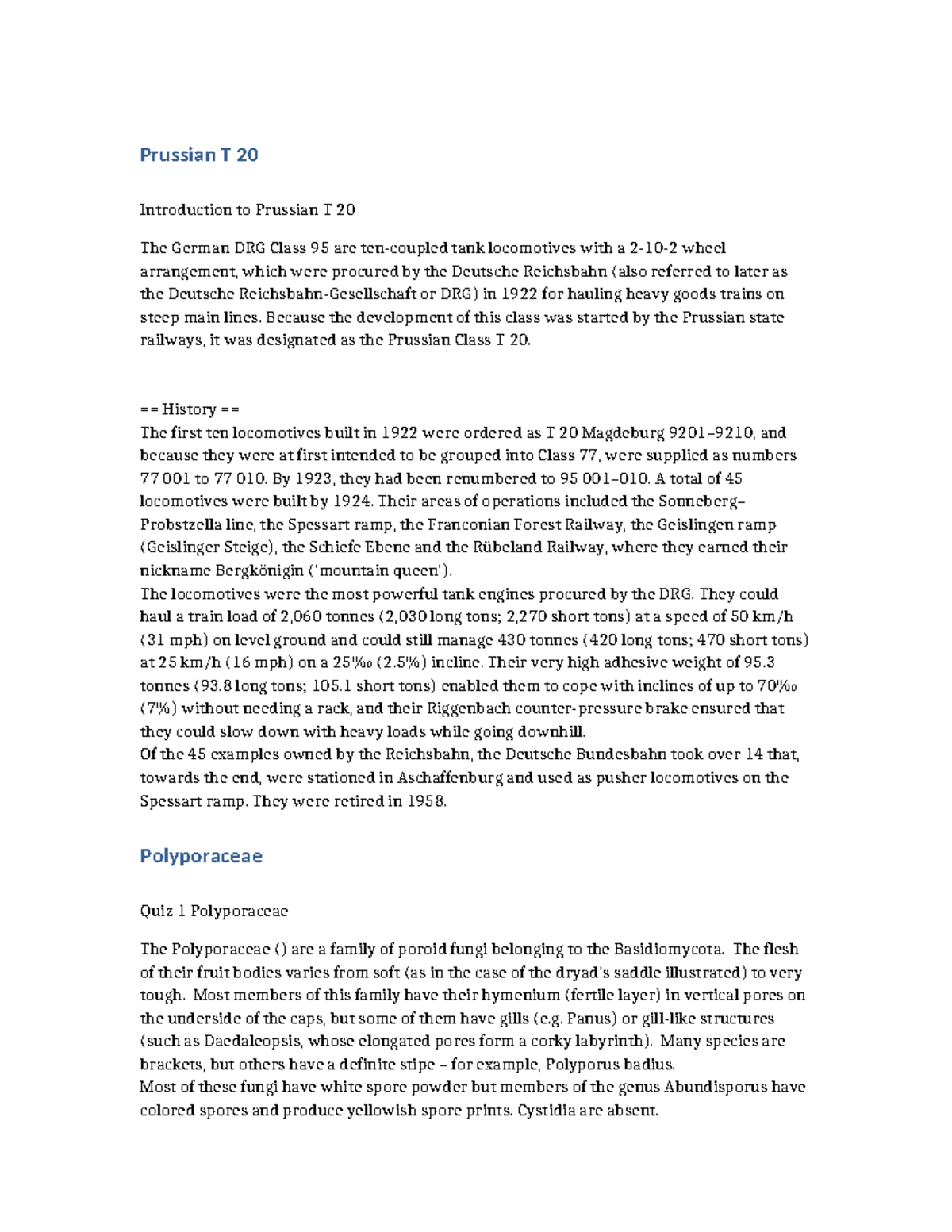 HIST123 Lab Report Prussian T 20 - Prussian T 20 Introduction to ...