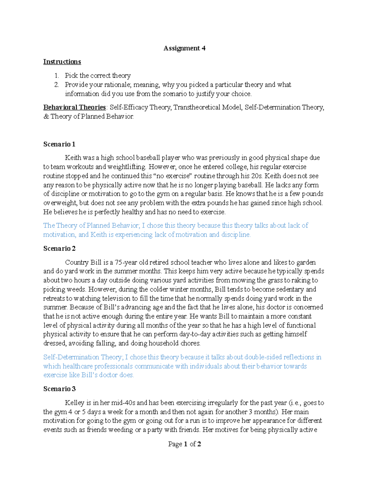 Module 4 - Assignment 4 - Assignment 4 Instructions Pick the correct ...