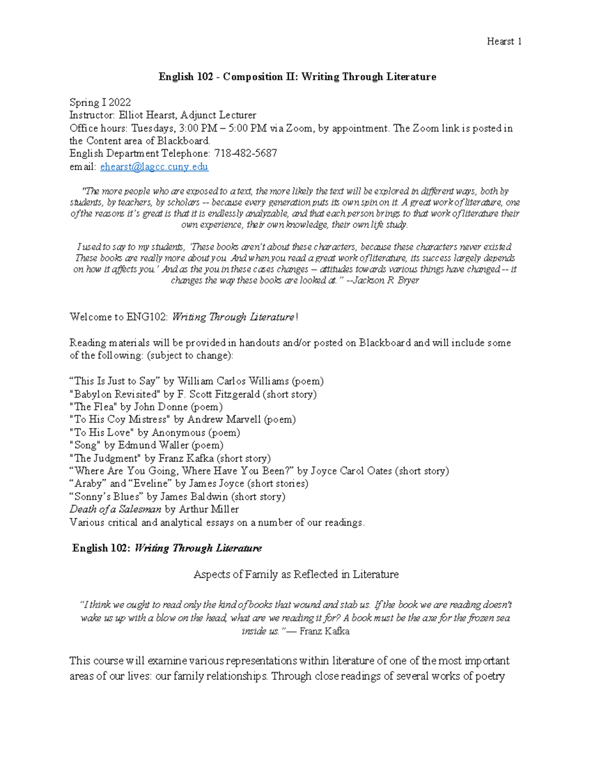 ENG102 Syllabus and Schedule Spring 1 2022 F2F - English 102 ...