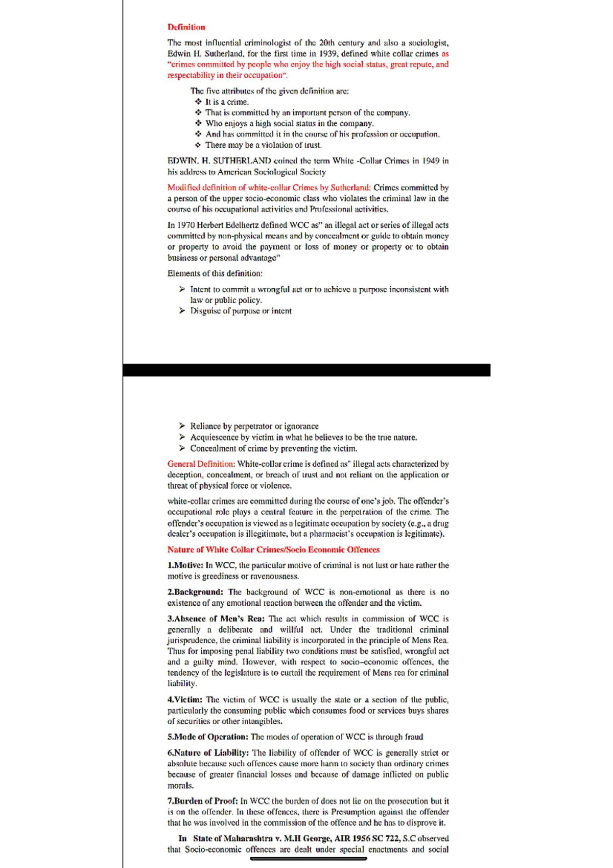 WCC finall - Notes for wcc - White collar crime - Studocu