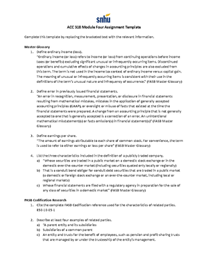 ACC 318 Module Three Assignment - Operating Activities 1. Identify the ...