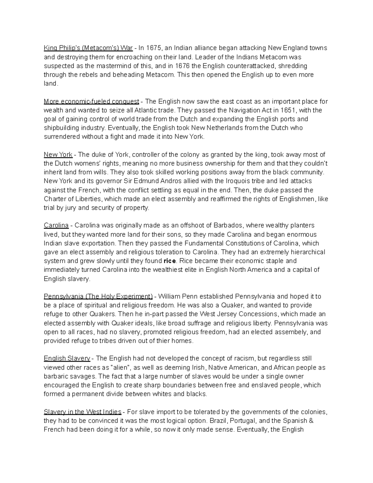 Give Me Liberty Ch. 3, Angelicization - King Philip’s (Metacom’s) War ...