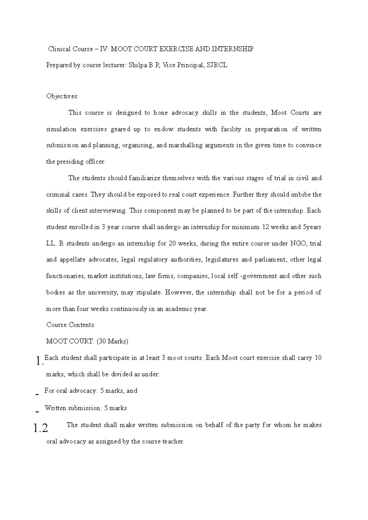 MOOT Court ALL 3 Parts Formats TO Write Record AND - Clinical Course ...