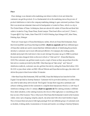 Marketing assignment - CENTRE FOR FOUNDATION STUDIES FHBM1124 MARKETING ...