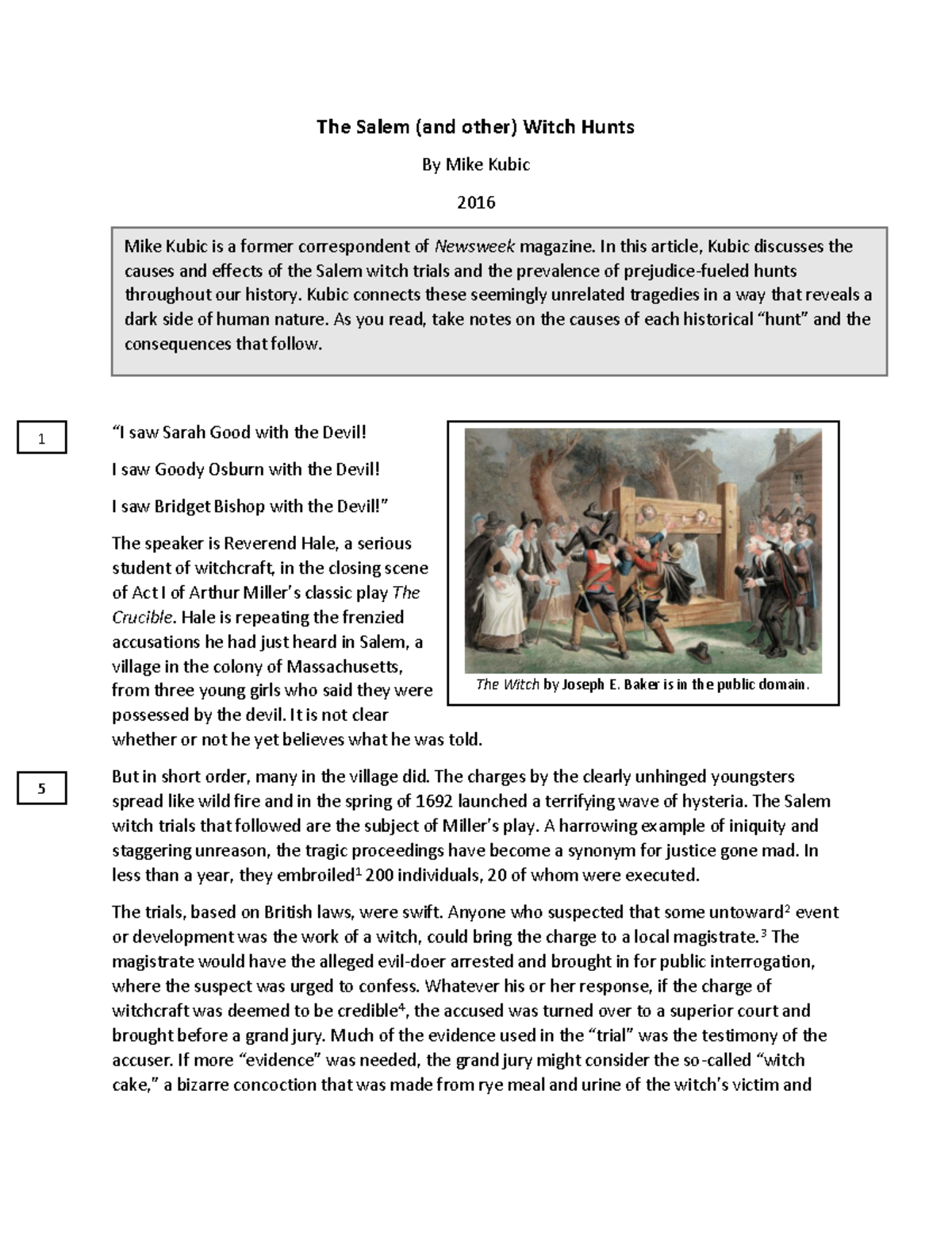 Salem and other Witch Hunts PDF - The Salem (and other) Witch Hunts By ...