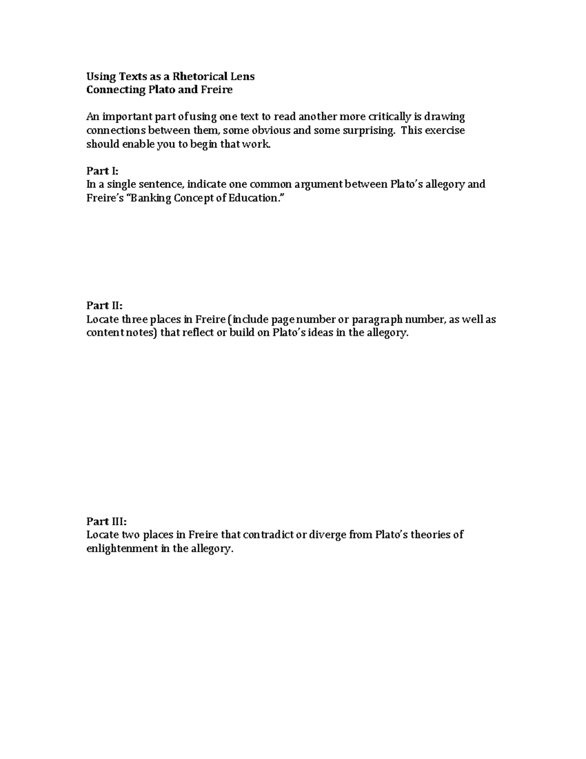 Annotated-Plato%20and%20Freire%20Worksheet%20WRTR%202303-1 - Using ...