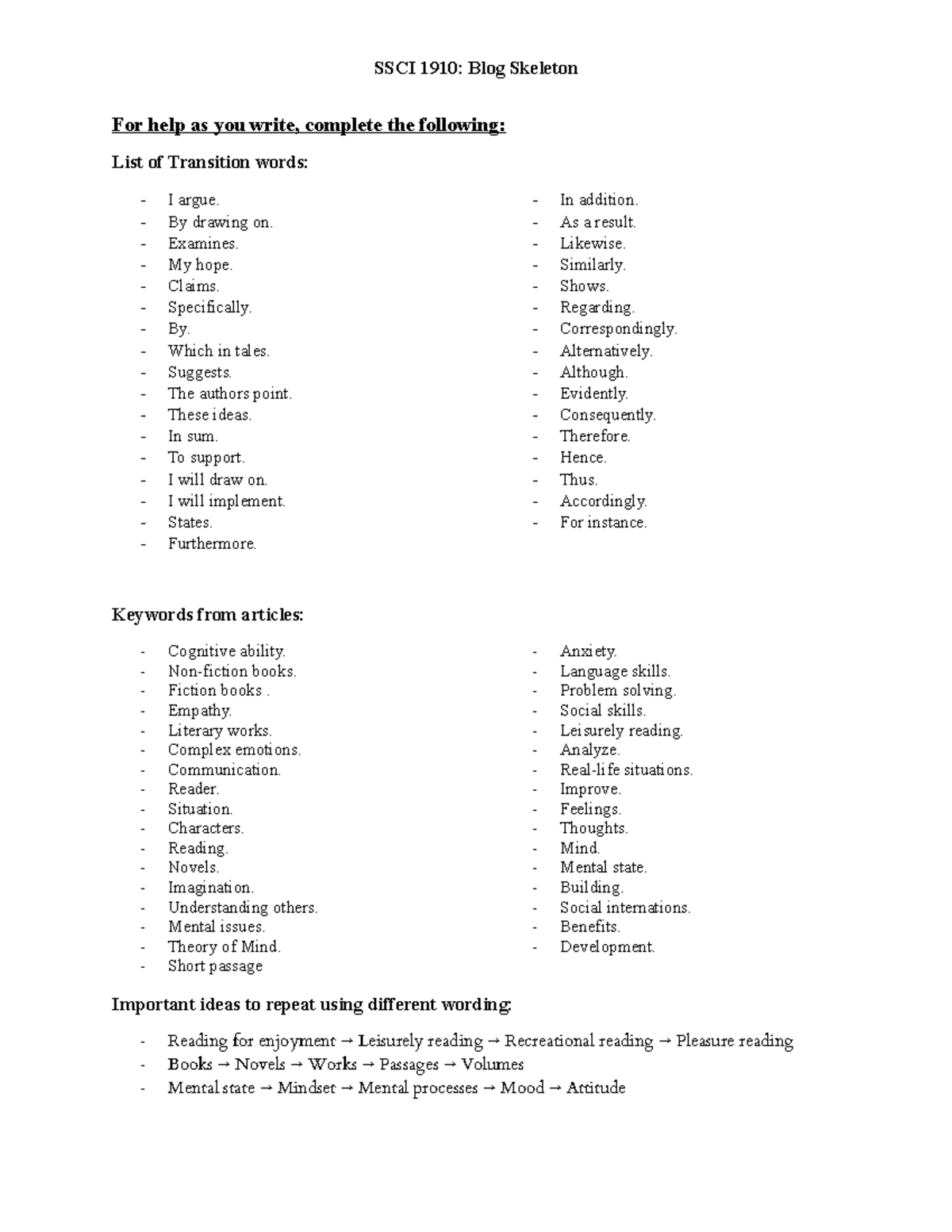 Weekly Writing Assignment For Help As You Write Complete The weekly-writing-assignment-for-help-as-you-write-complete-the