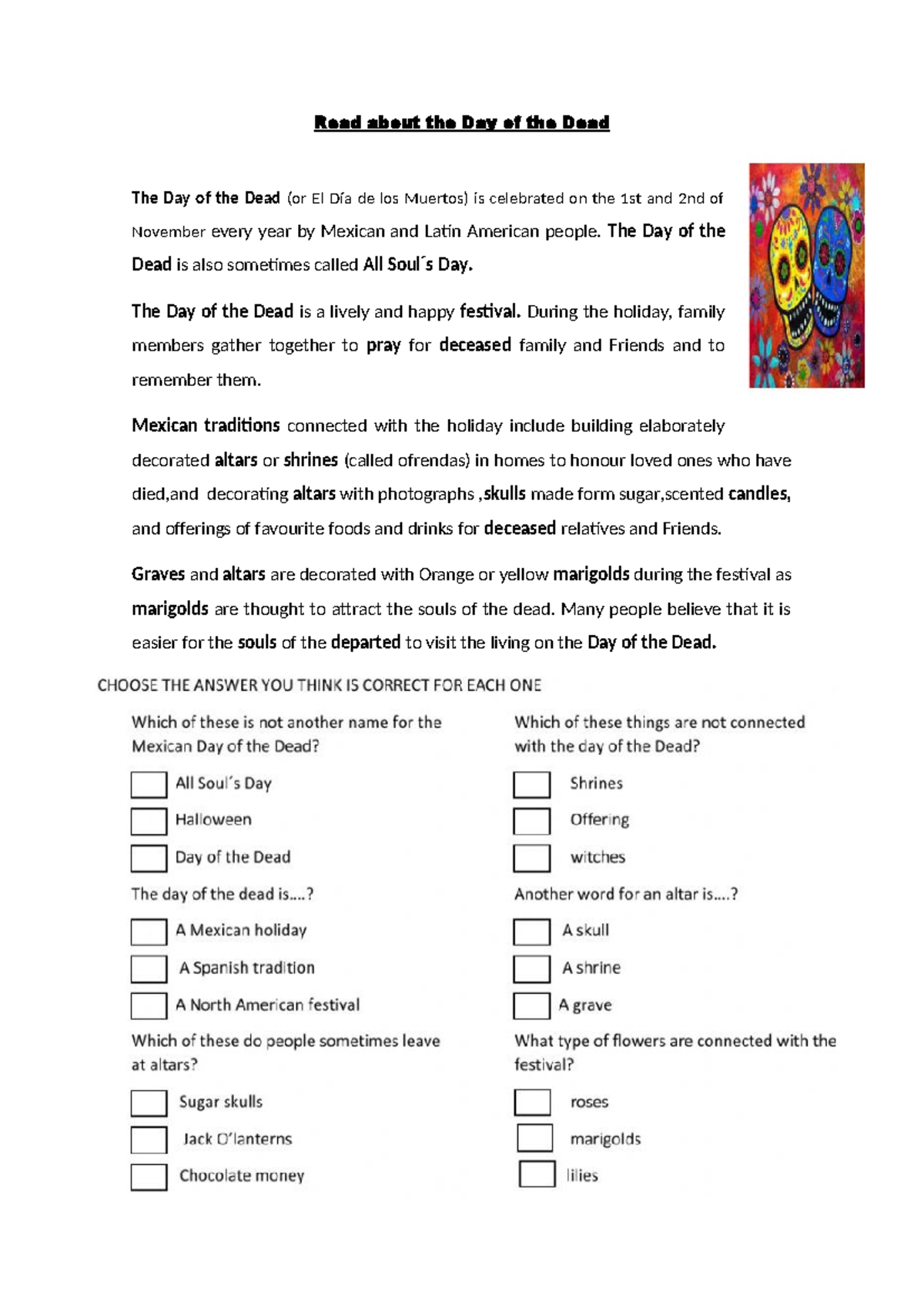 Read about the Day of the Dead - The Day of the Dead is also sometimes ...