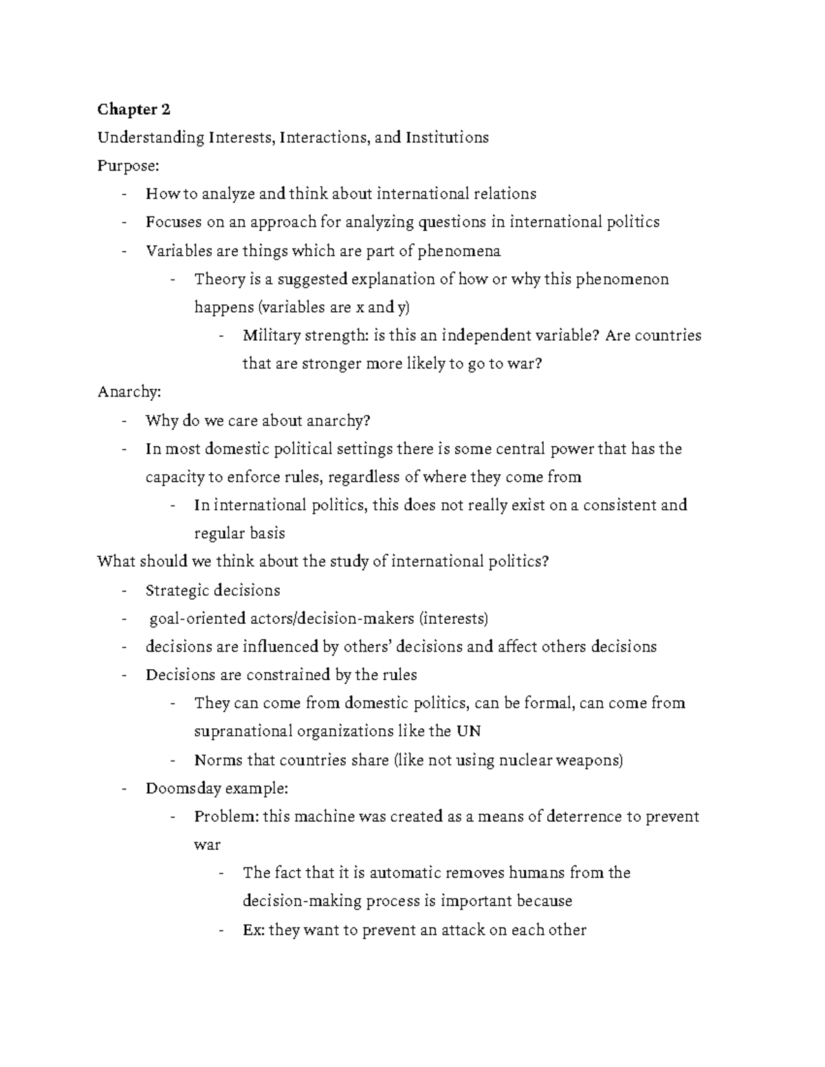Chapter 2 lecture - Chapter 2 Understanding Interests, Interactions ...