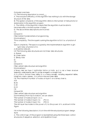 Summary of computer exercises - Summary of computer exercises Suppose a computer passes the ...