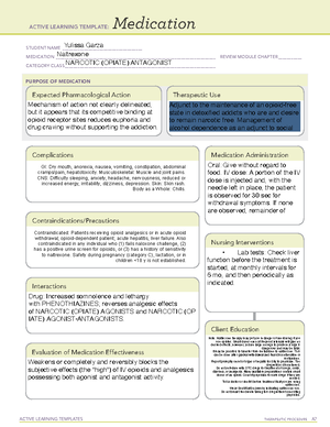 Delirium ALT - ACTIVE LEARNING TEMPLATES THERAPEUTIC PROCEDURE A System ...
