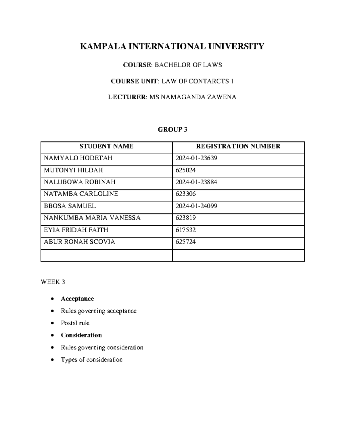 sources of law in uganda - KAMPALA INTERNATIONAL UNIVERSITY COURSE ...