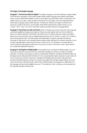 English and Its Global Influence - English and Its Global Influence ...