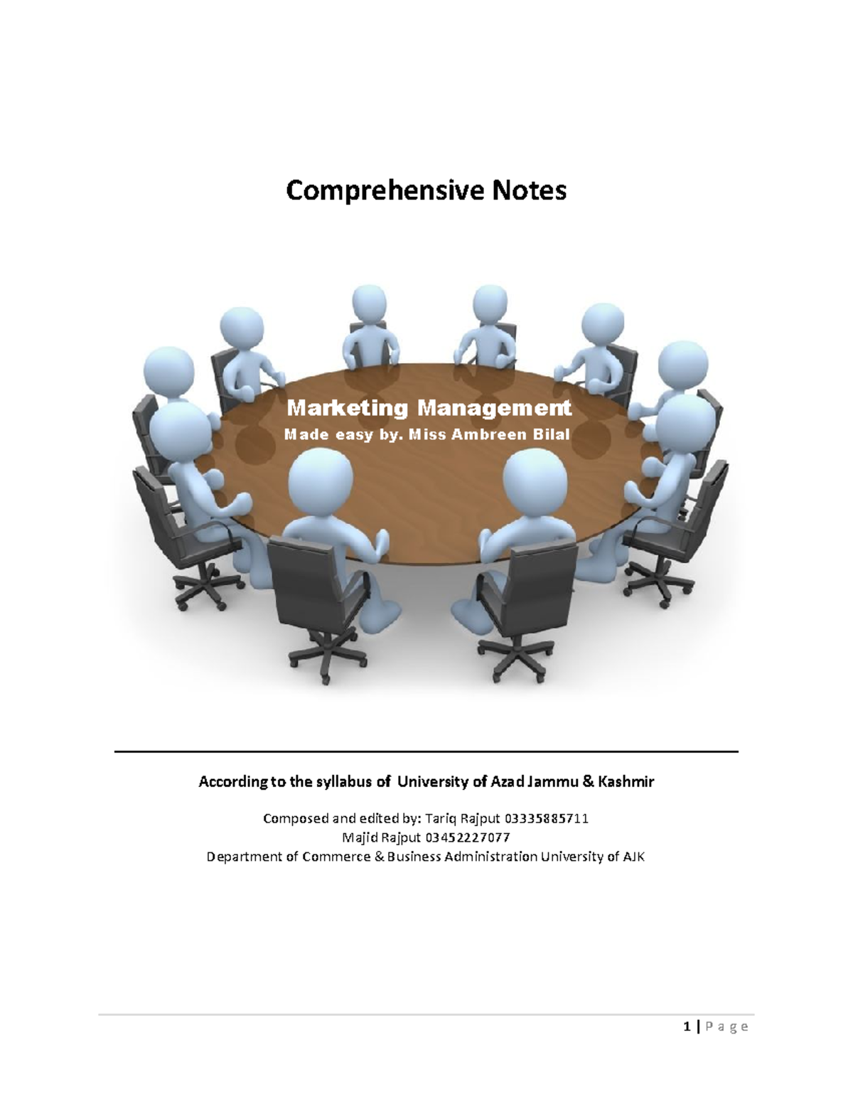 Pdfcoffee - IMPORTANCE OF MARKETING MANAGEMENT It would be difficult to imagine the world - Studocu