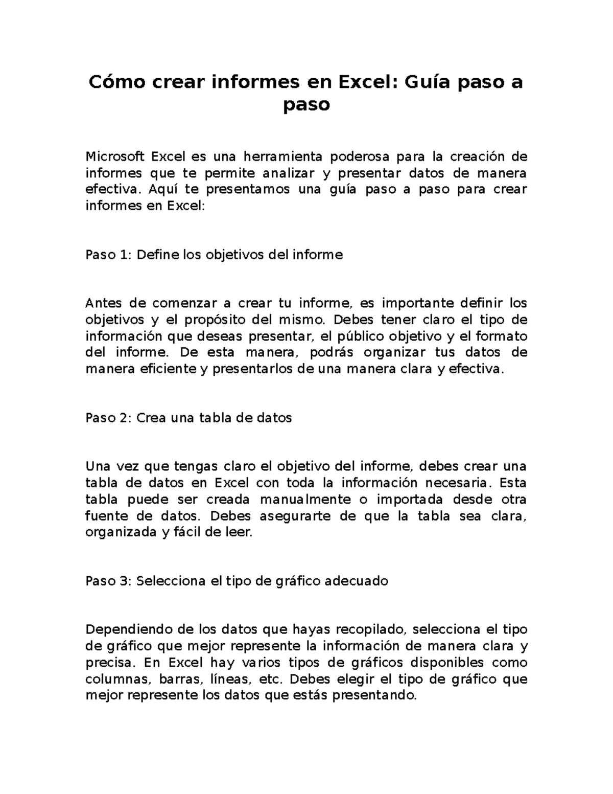 Cómo crear informes en Excel - Cómo crear informes en Excel: Guía paso ...