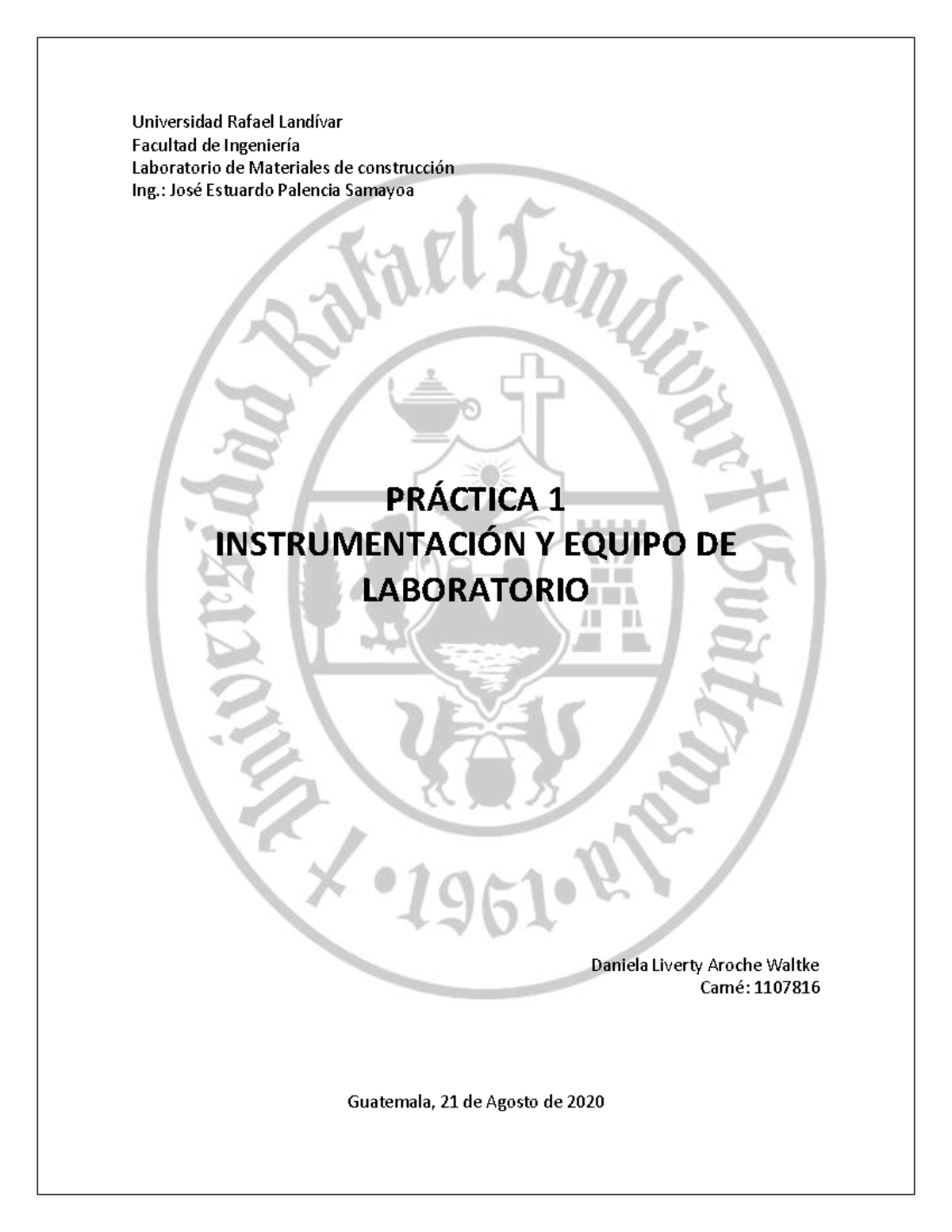 Instrumentación de laboratorio y equipo - Warning: TT: undefined function: 32 Universidad Rafael ...