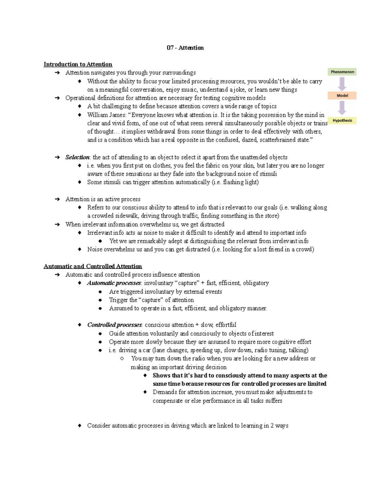07 - Attention - Notes - 07 - Attention Introduction to Attention ...